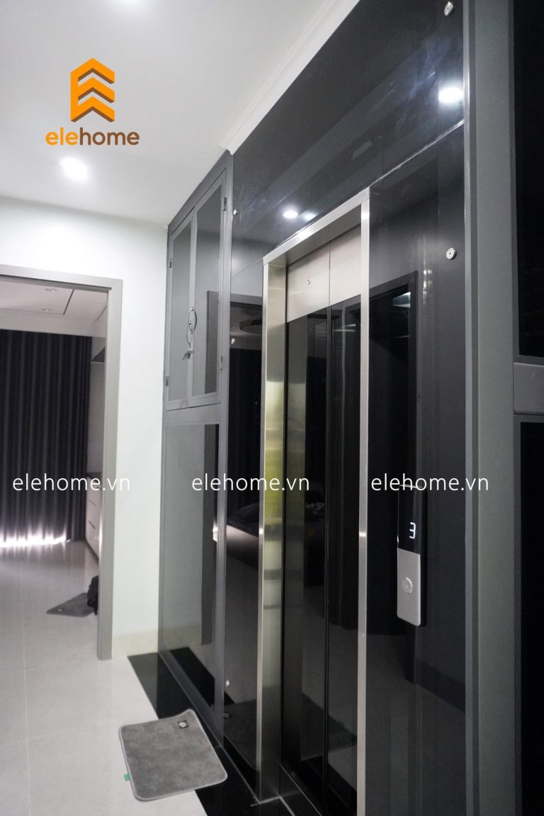 Thang máy gia đình kính đen(Mẫu 15)